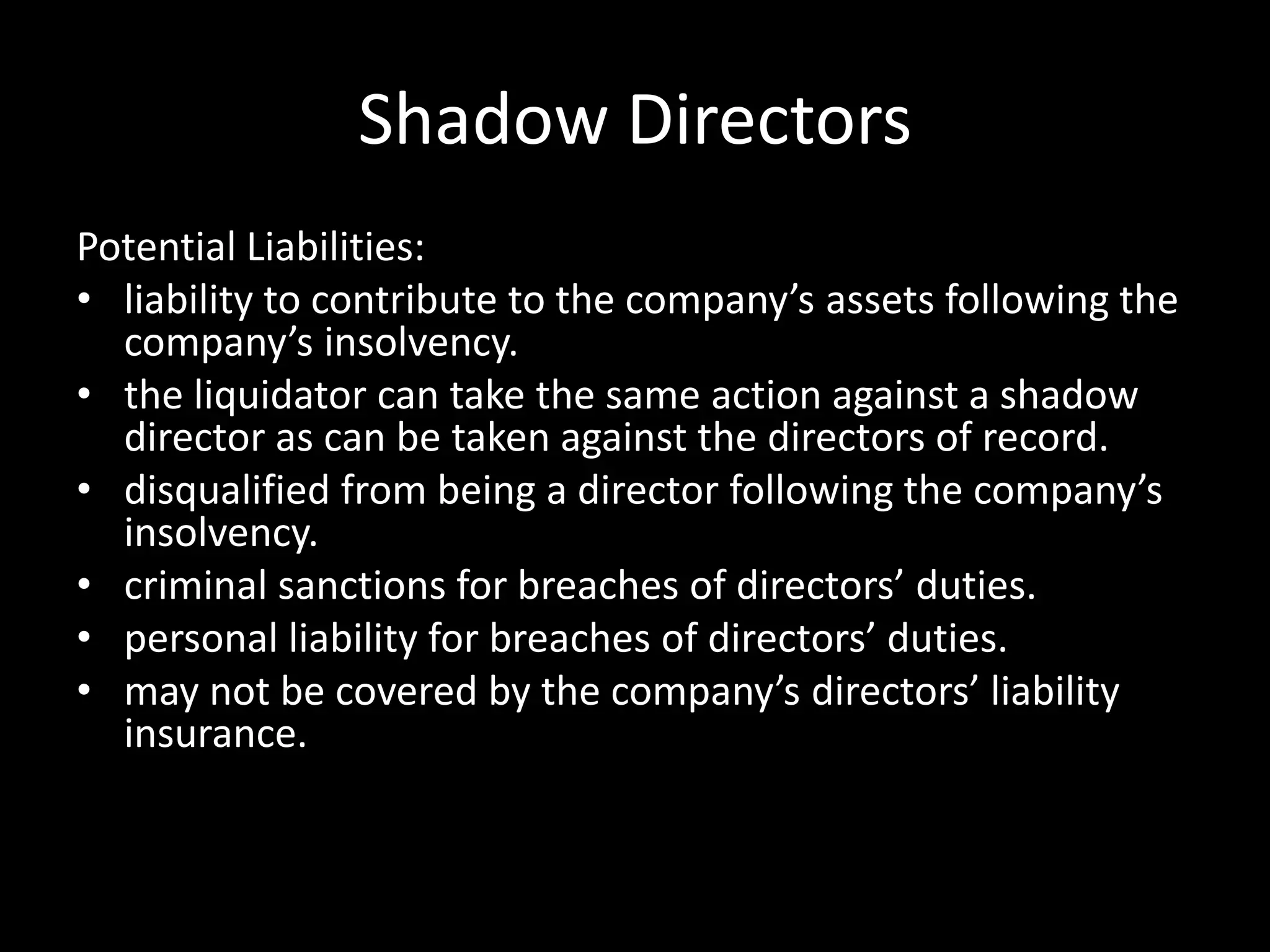Shadow Directors and Equitable Subordination - Carsted Rosenberg ...