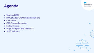Shadow DOM, CSS and Styling Hooks in LWC what you need to know | PDF