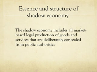 Shadow Economy | PPT