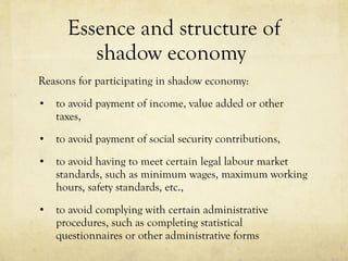 Shadow Economy | PPT