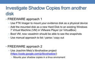 Shadow forensics print | PDF
