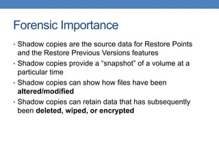 Shadow forensics print | PDF