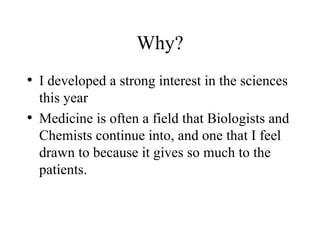 Shadowing a doctor | PPT