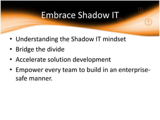 Shadow IT Risk and Reward | PPTX