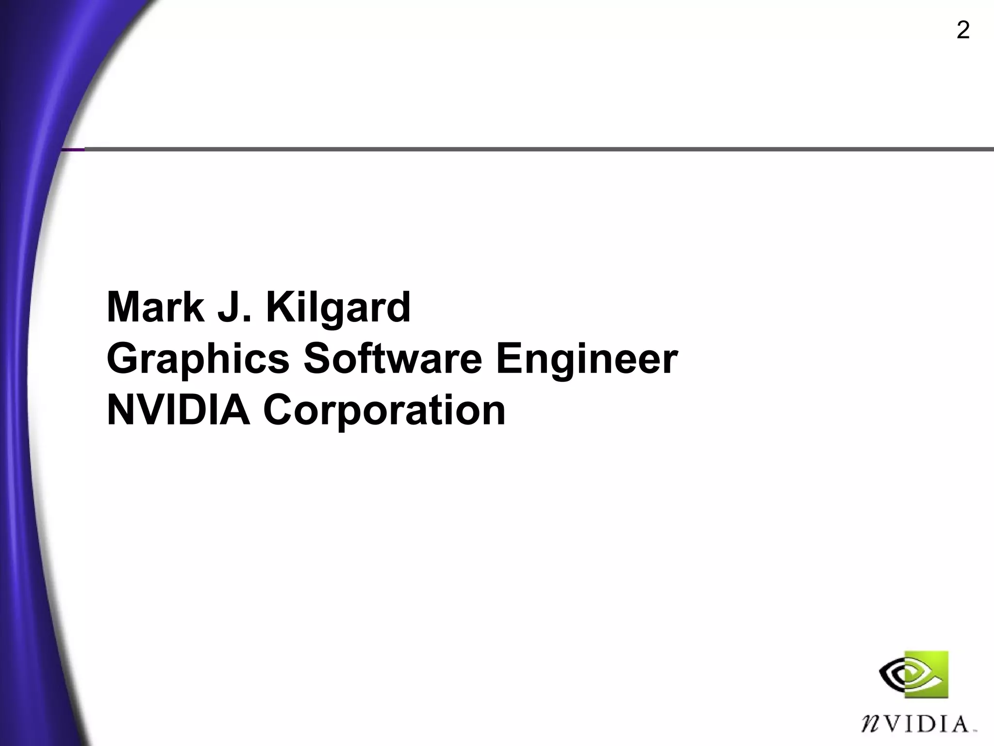 Shadow Mapping with Today's OpenGL Hardware | PPT