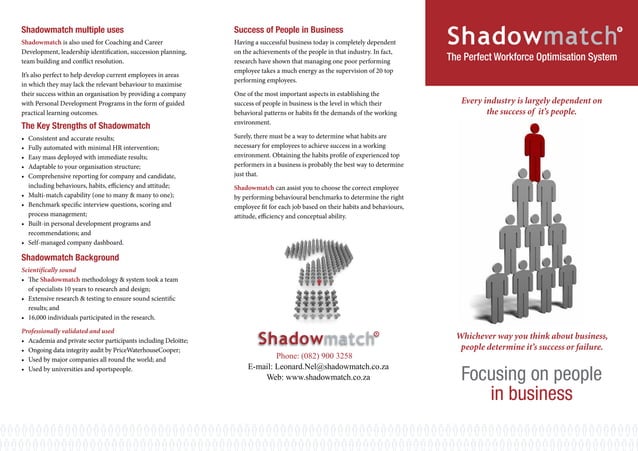 Shadowmatch Brochure SA | PDF