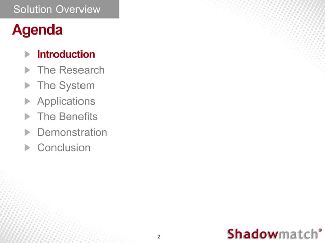 Shadowmatch Overview | PPTX