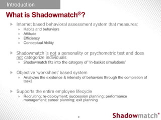Shadowmatch Overview | PPTX