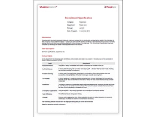 Shadowmatch Overview Jun2012 | PDF