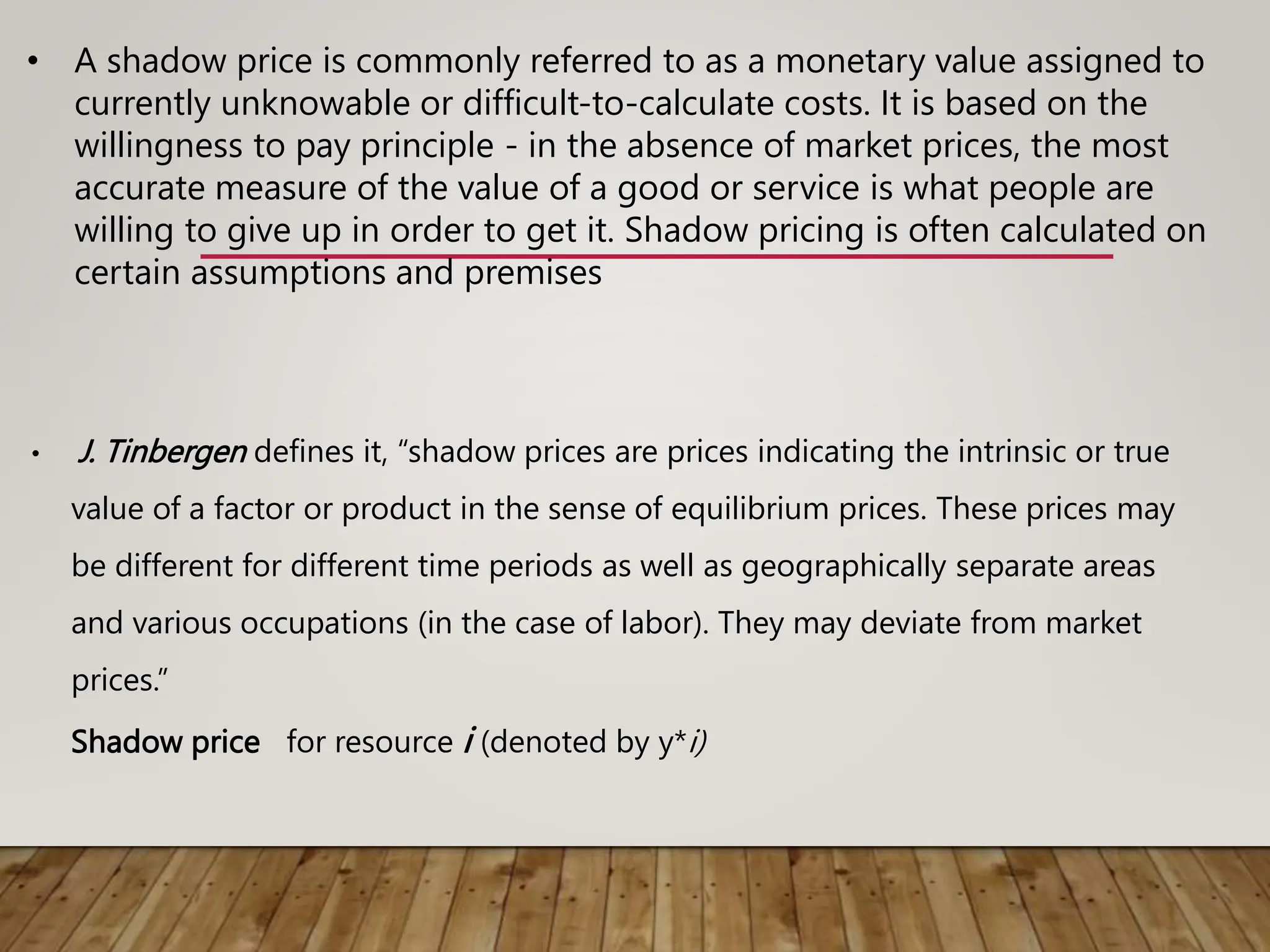 Introduction Shadow Price / Reduced Price | PPTX