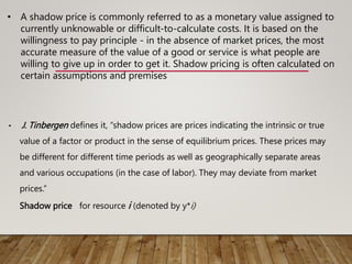 Introduction Shadow Price / Reduced Price | PPTX