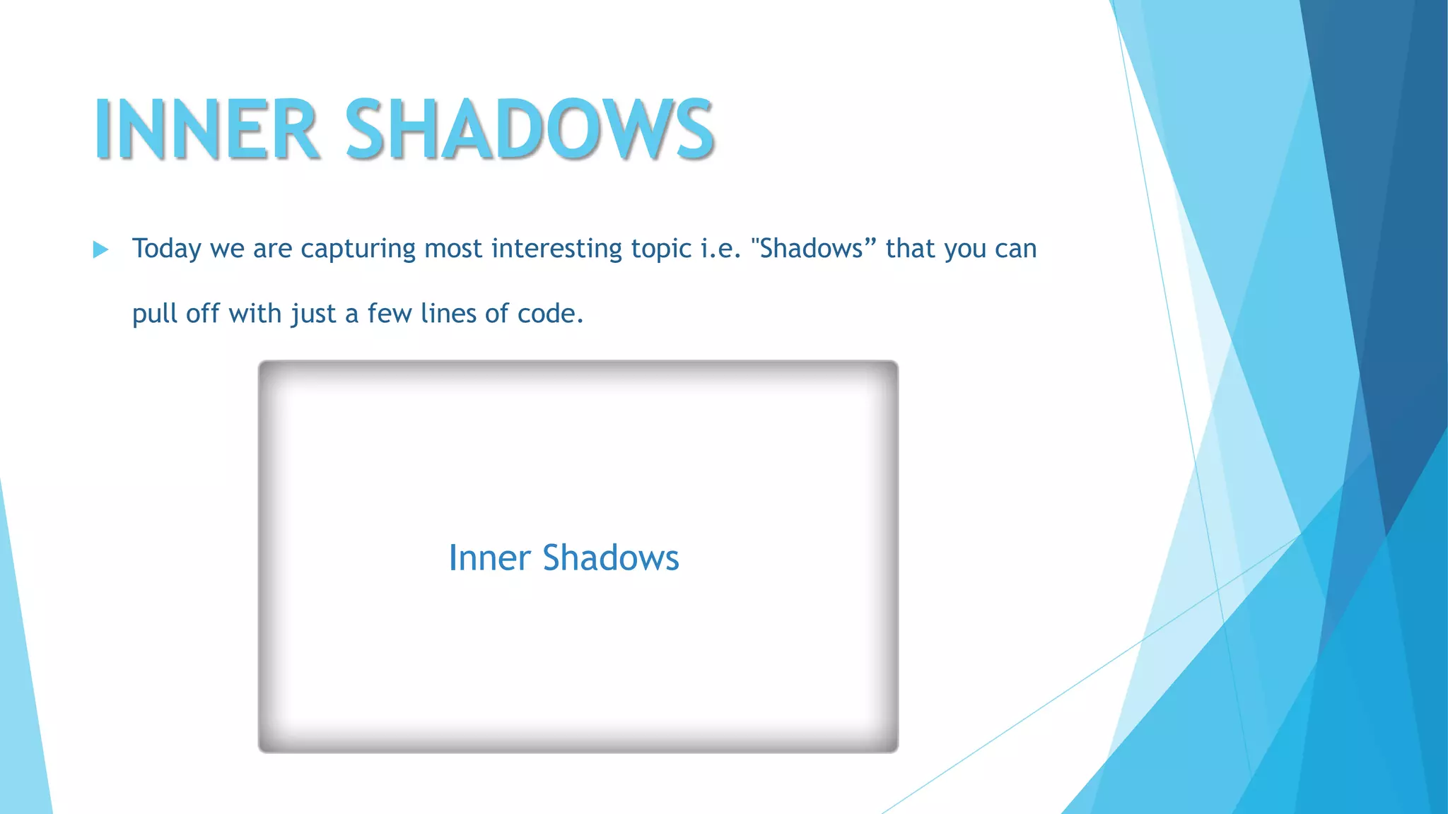 Shadows Effects in CSS | PPTX