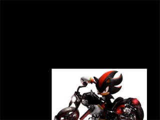 Shadow The Hedgehog On His Motorcycle