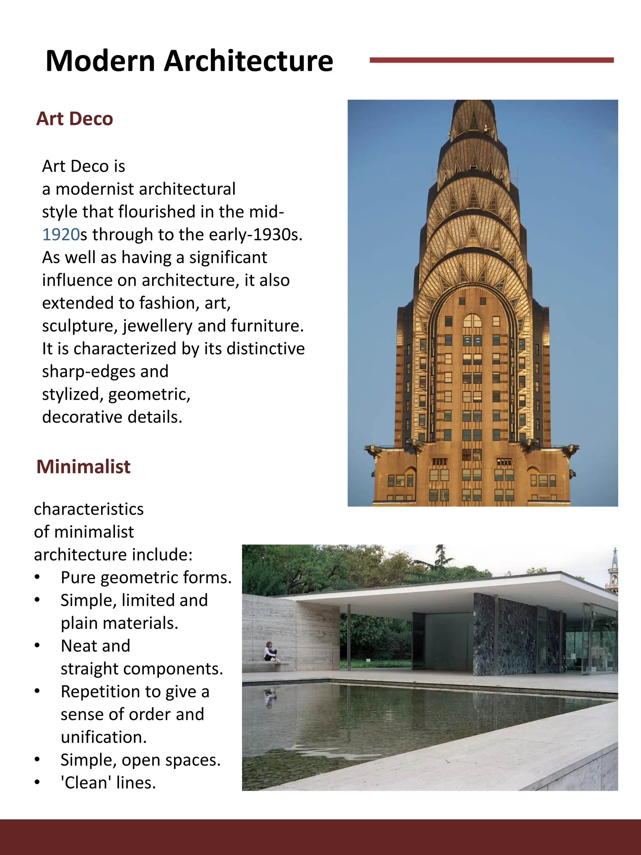 modernism- Modern and post modern Architecture | PDF