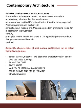 modernism- Modern and post modern Architecture | PDF