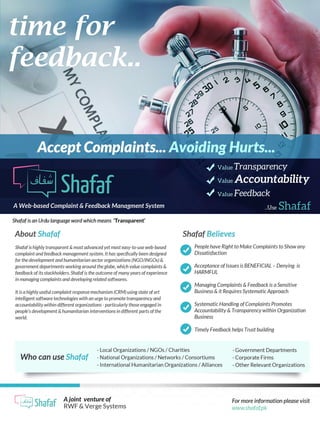 Shafaf Brochure | PDF