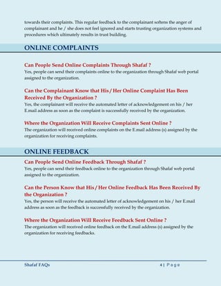 Shafaf FAQs | PDF