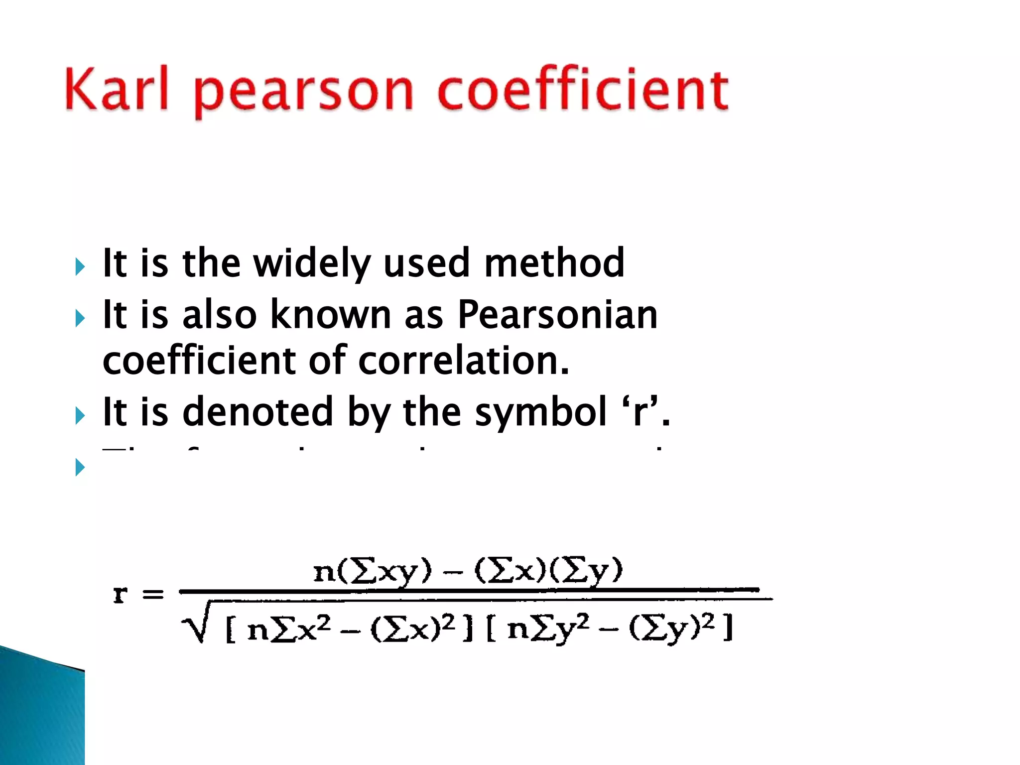 procedure for finding correlation coefficient | PPTX | Physics | Science