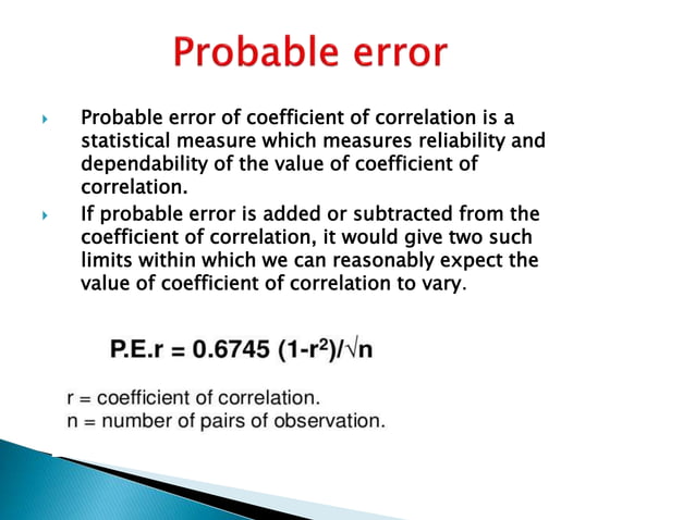 Procedure For Finding Correlation Coefficient Ppt