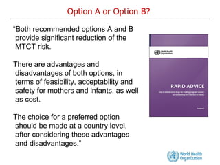 Use of Antiretroviral Drigs for Treating Pregnant Women and Preventing ...