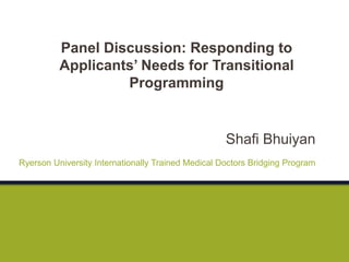 Perspectives 2017: Shafi Bhuiyan | PPTX