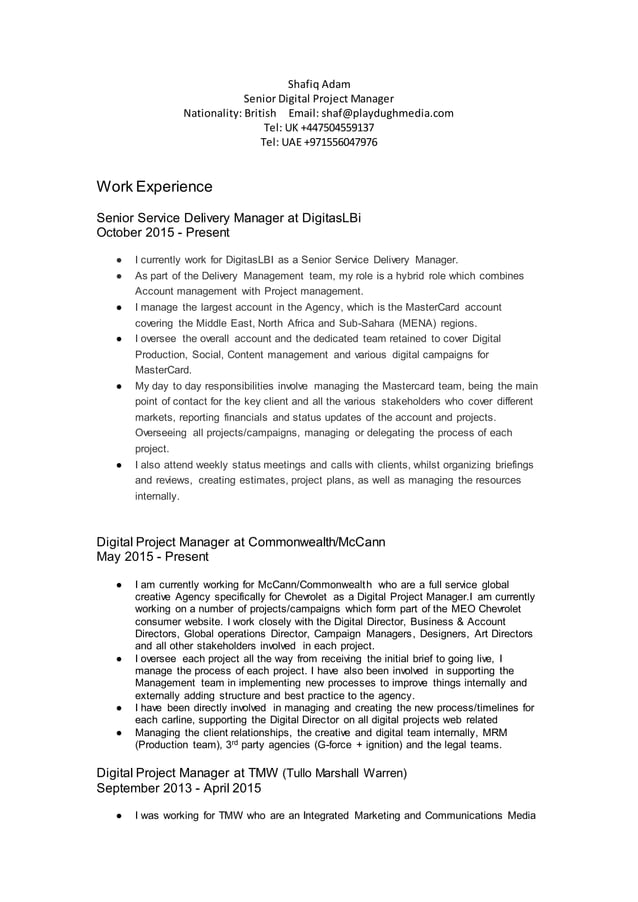 Shafiq Adam CV_2016 | DOCX