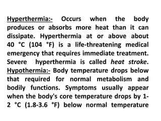 measurement of body temperature, fat and movement | PPTX