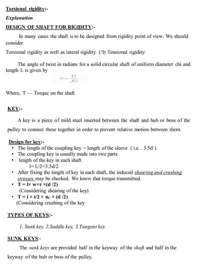 Shaft | DOCX | Physics | Science