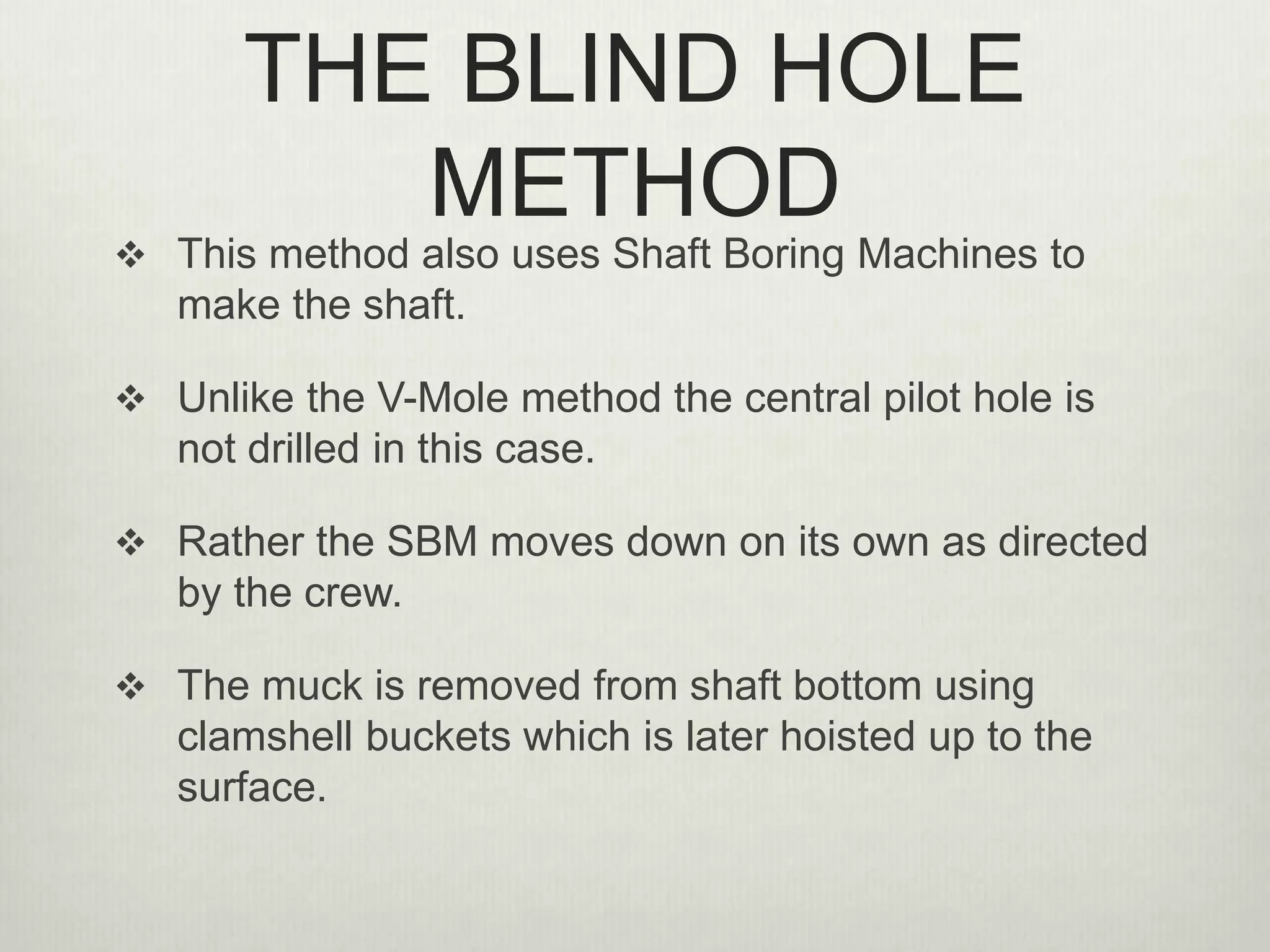 Shaft boring methods | PPTX
