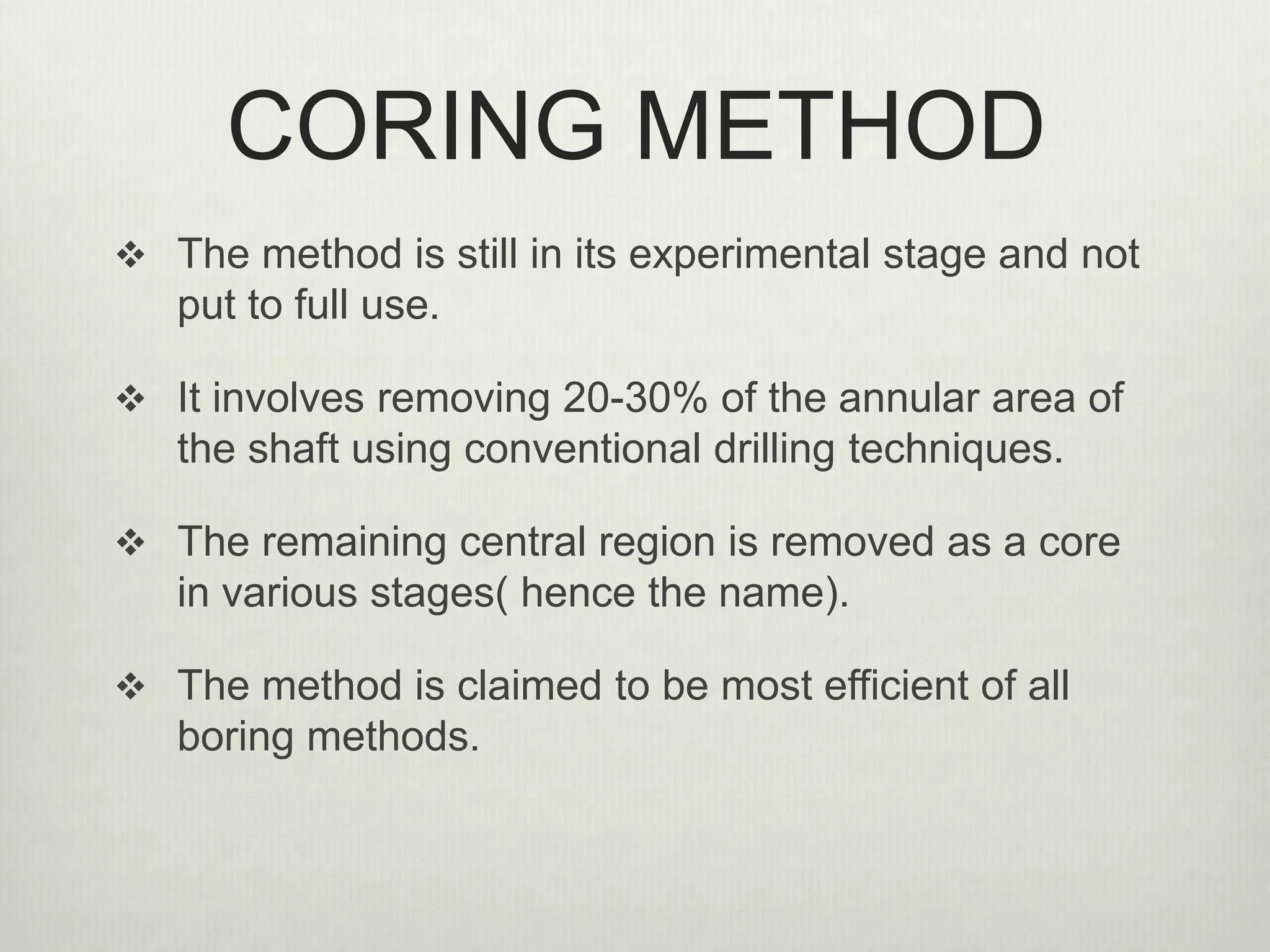 Shaft boring methods | PPTX
