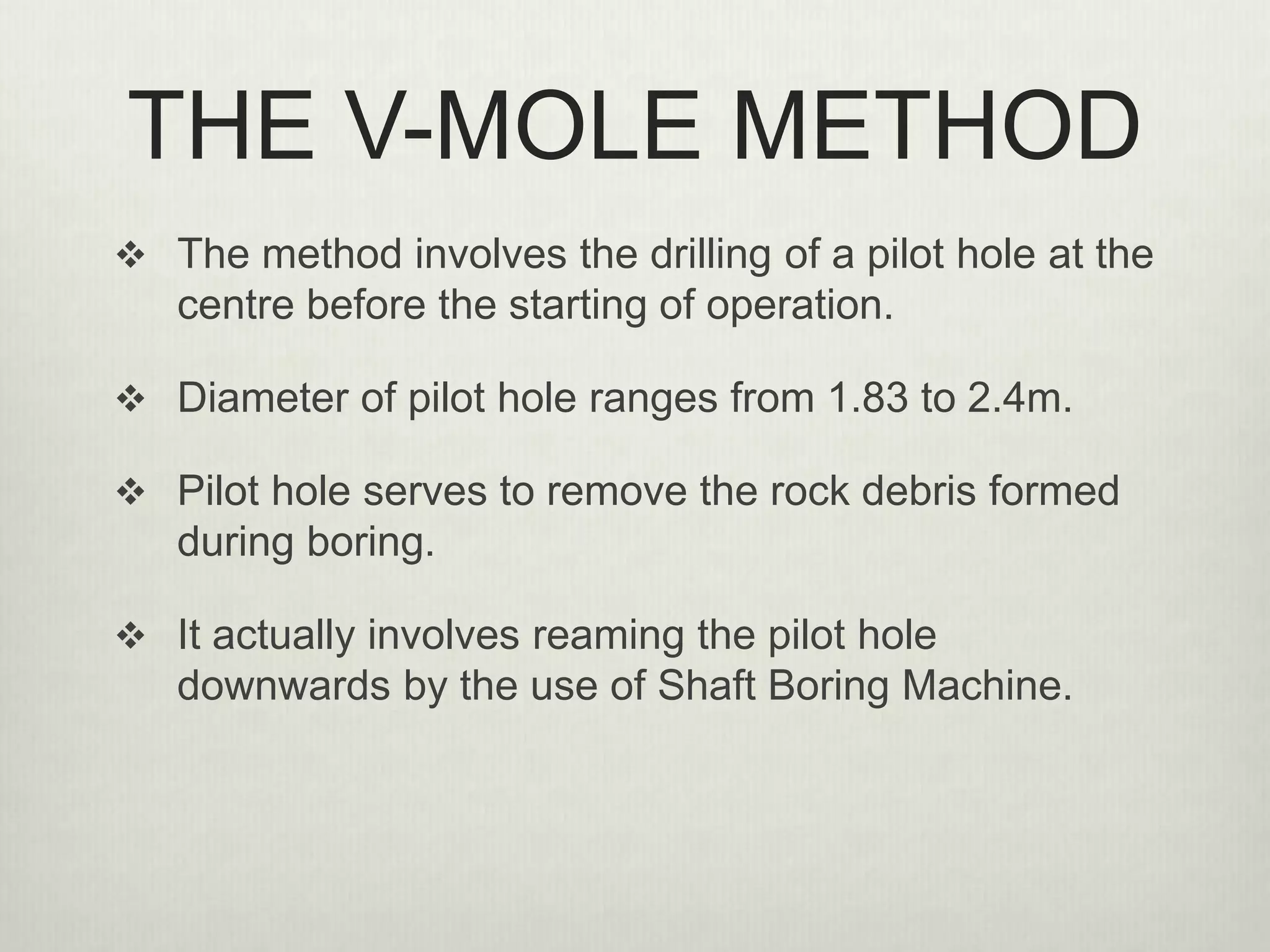 Shaft boring methods | PPTX