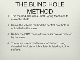 Shaft boring methods | PPTX