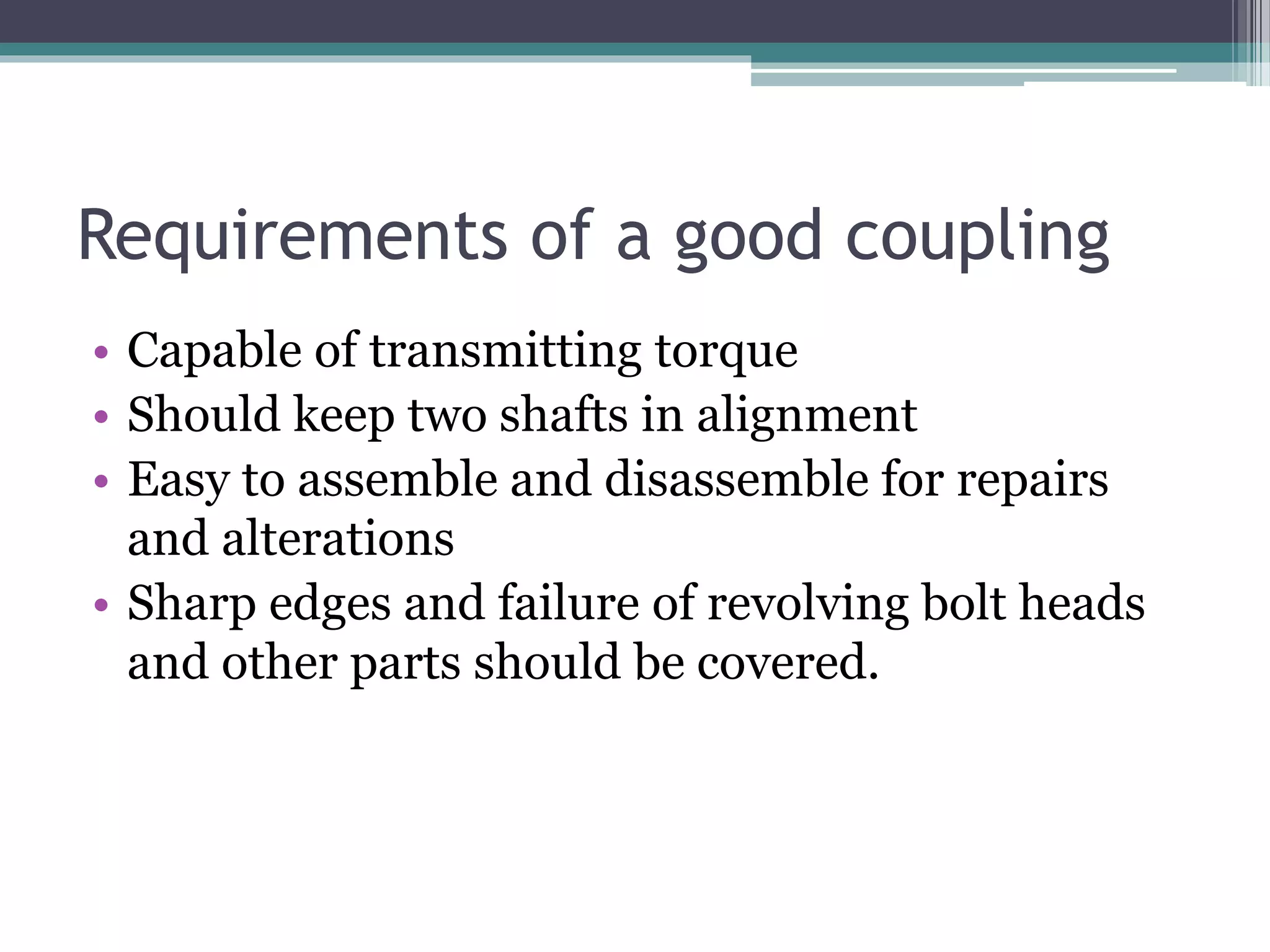 Shaft couplings1 | PPTX