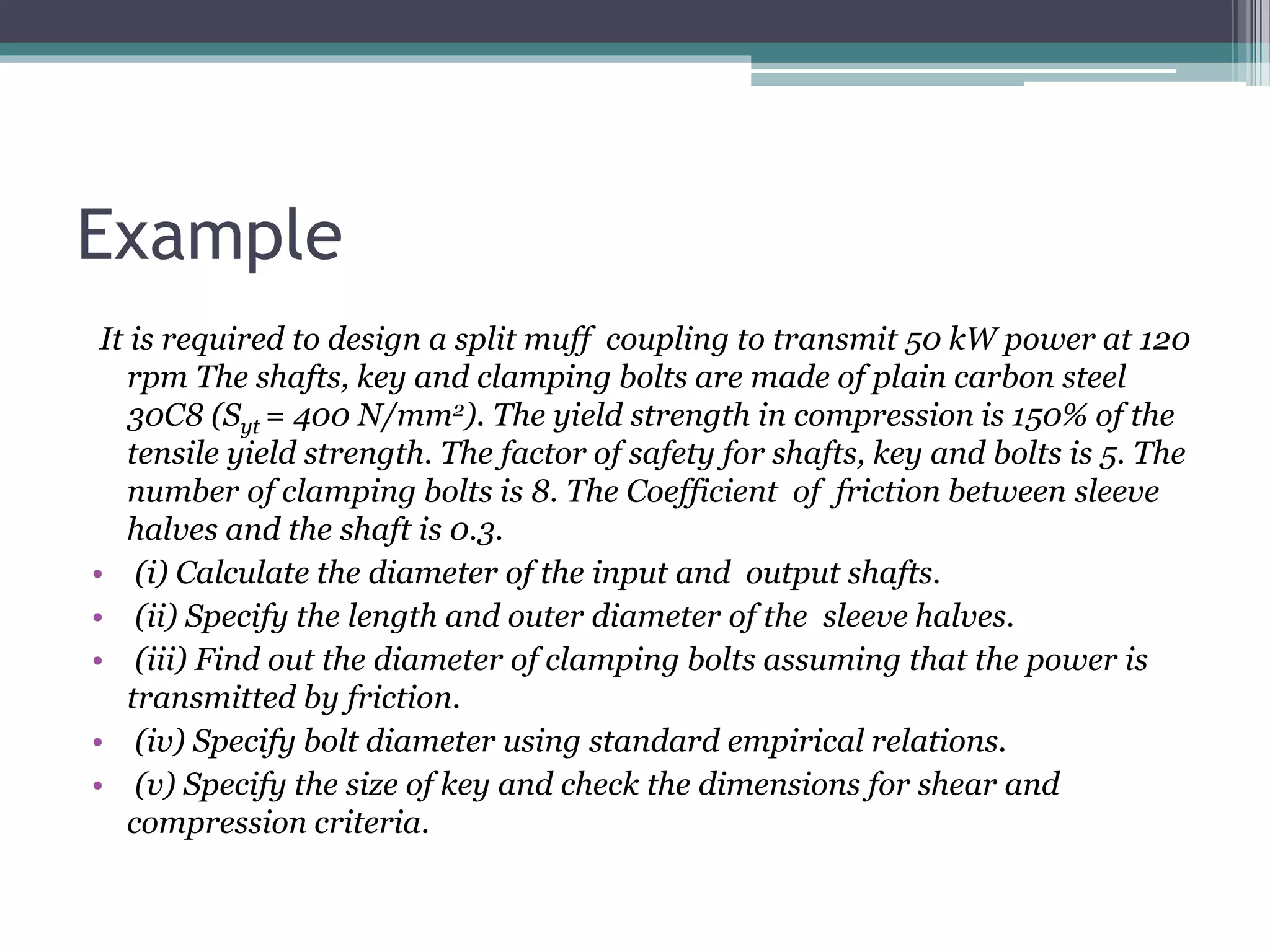 Shaft couplings 2 split muff | PPTX