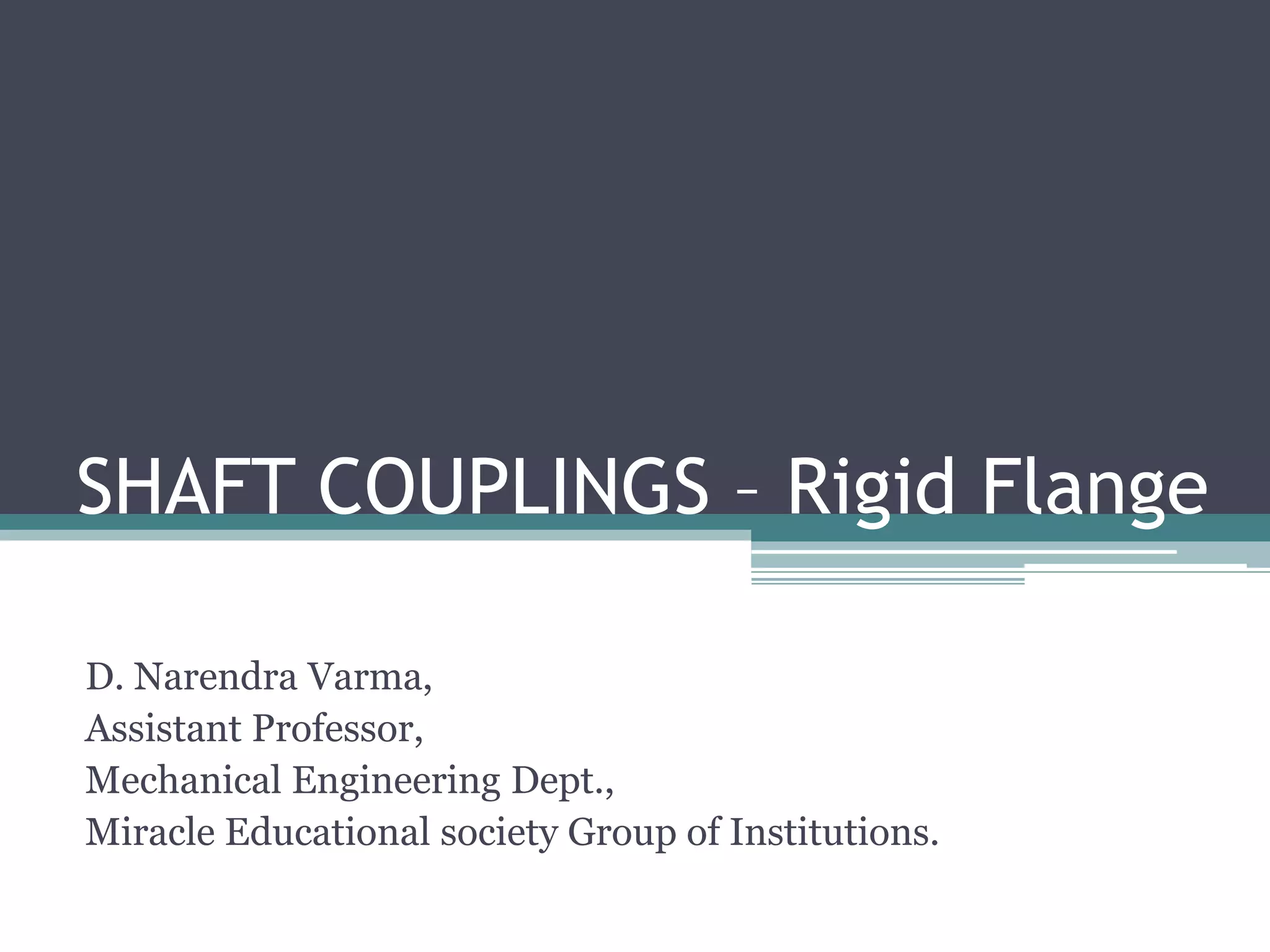 Shaft couplings 3 rigid flange coupling | PPTX