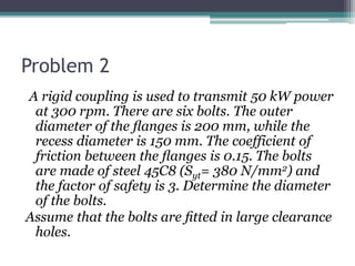 Shaft couplings 3 rigid flange coupling | PPTX