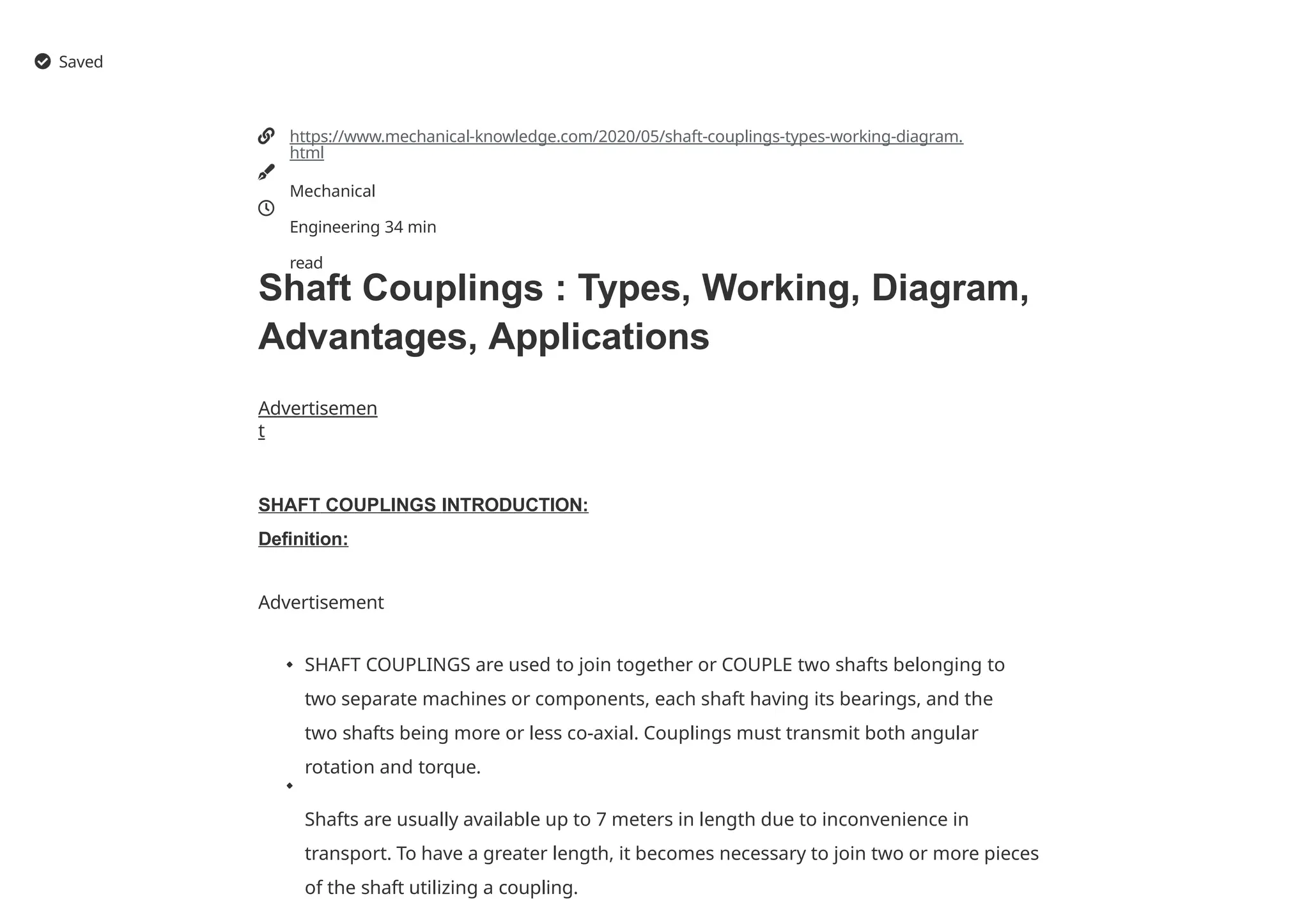 Shaft Couplings _ Types, Working, Diagram, Advantages, Applications.pptx