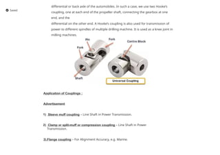 Shaft Couplings _ Types, Working, Diagram, Advantages, Applications.pptx