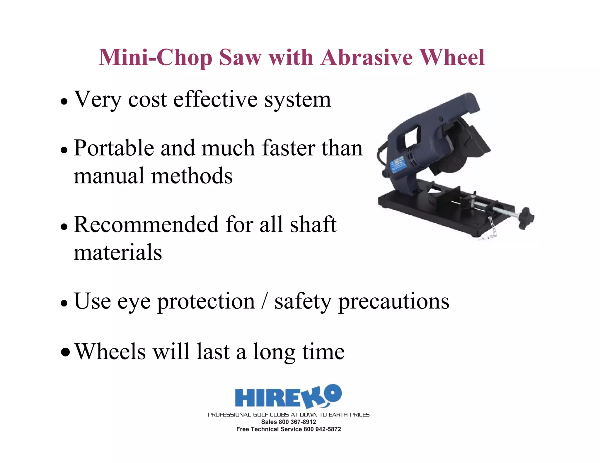 Basics of Golf Club Shaft Cutting | PPT