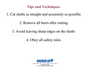 Basics of Golf Club Shaft Cutting | PPT