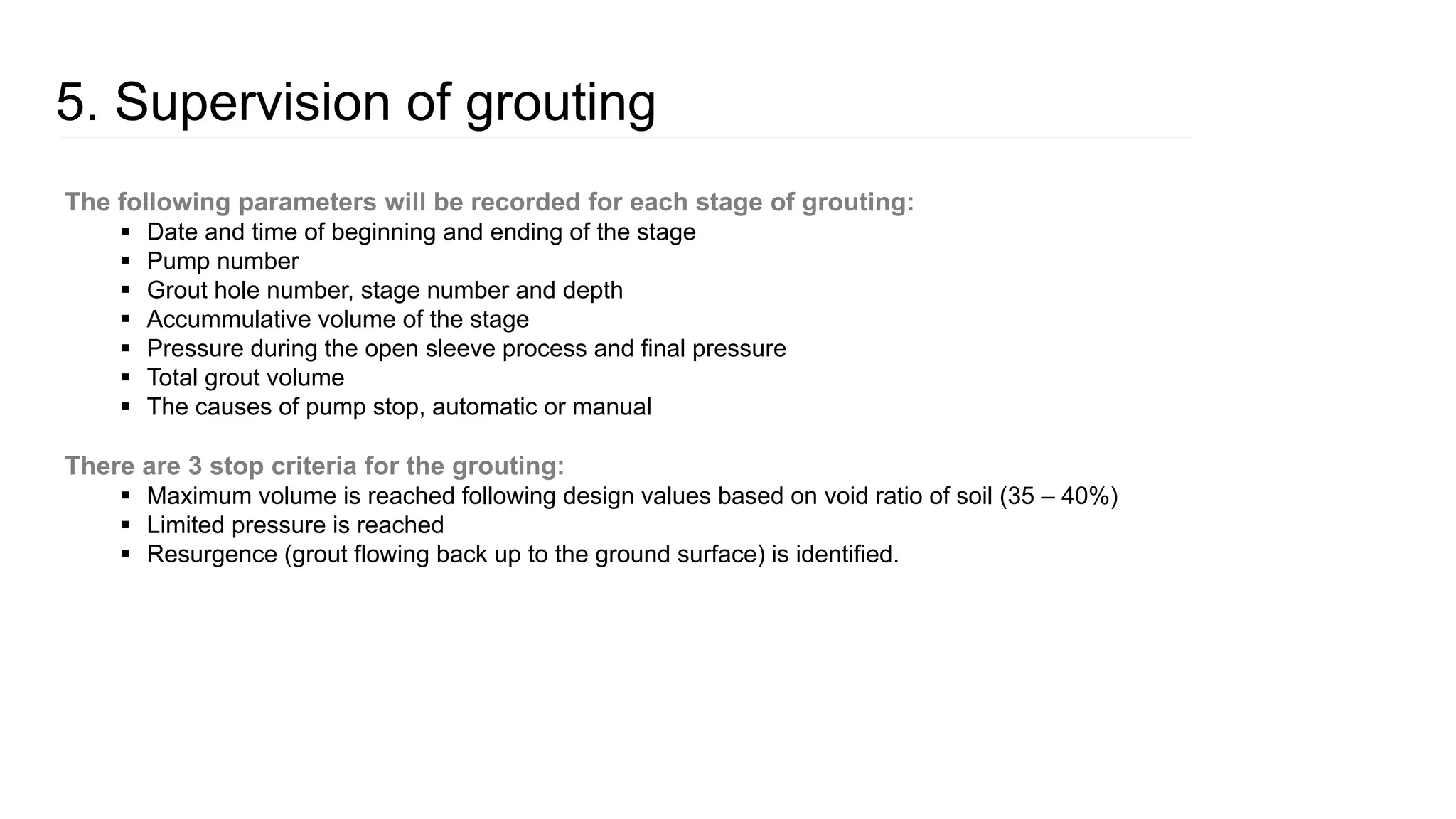 Shaft Grouting - Improving the capacity of bored piles by shaft ...