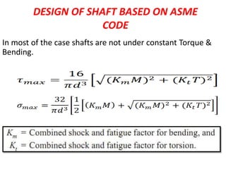 Shaft & keys (machine design & industrial drafting ) | PPTX