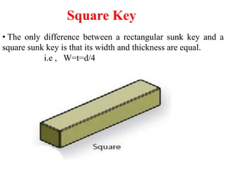 Shaft & keys (machine design & industrial drafting ) | PPTX