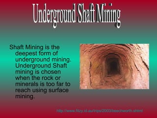 Shaft Mining | PPT