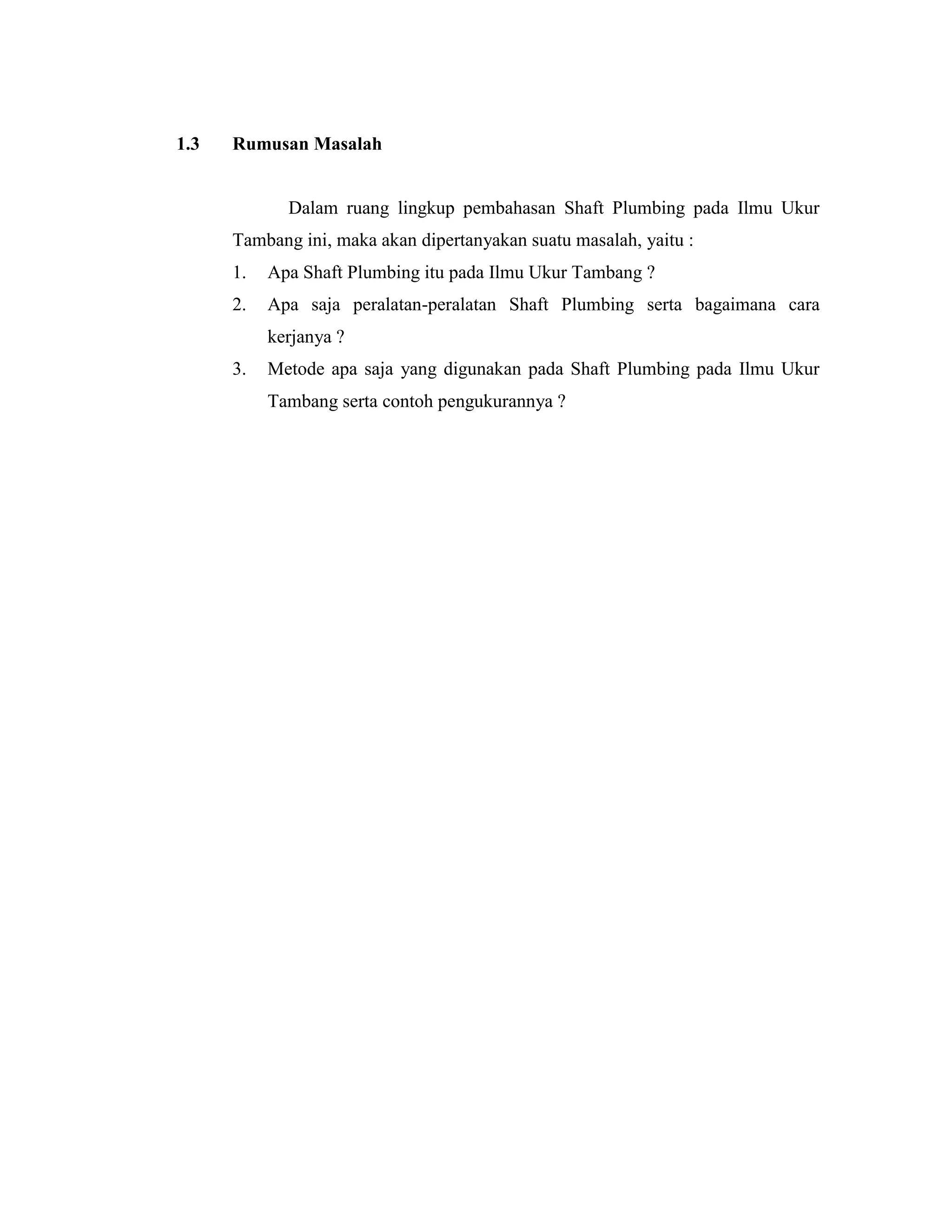 Shaft plumbing | DOCX