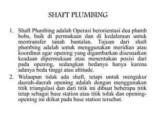 Shaft plumbing ppt | PPTX