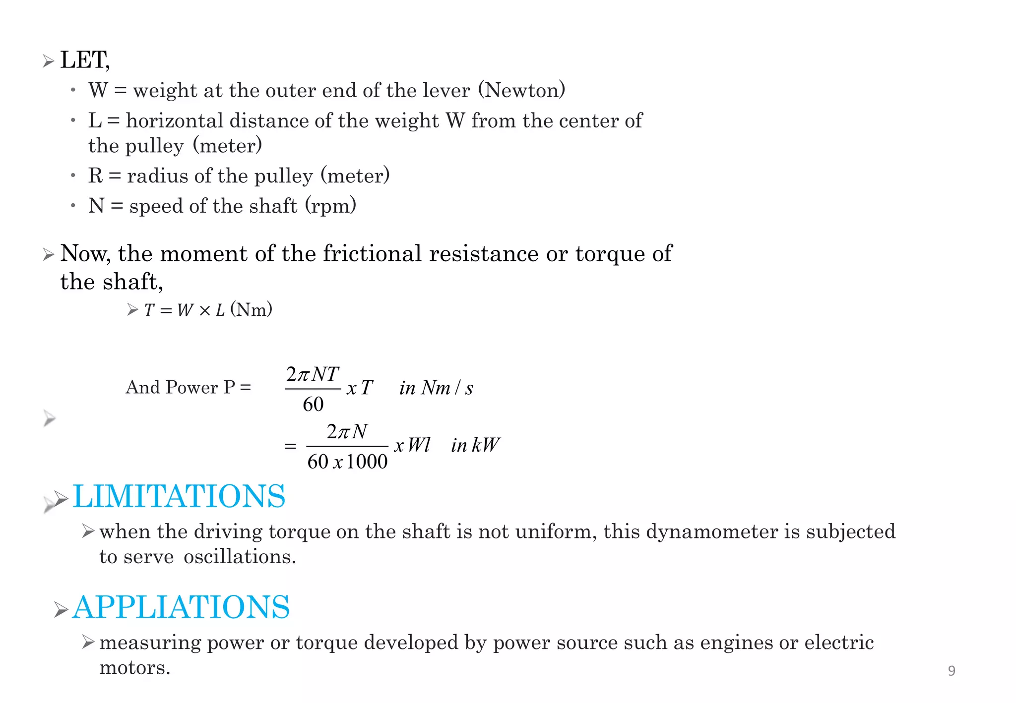 Shaft power measurement | PPTX