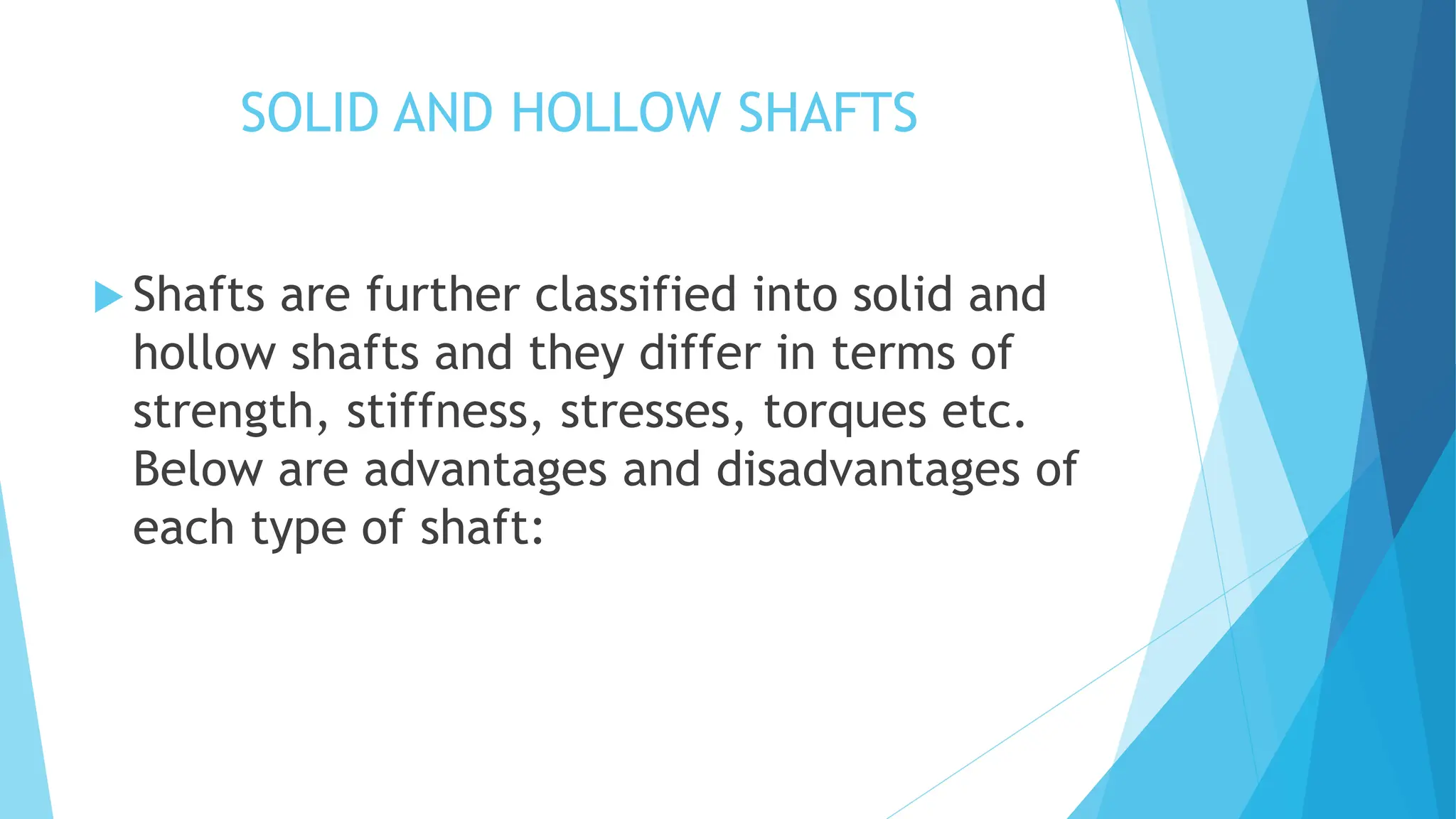 SHAFTS And Its Mechanical Properties.pptx