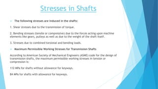 SHAFTS And Its Mechanical Properties.pptx