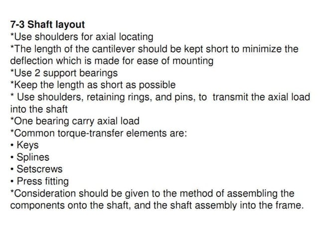 Shafts and its components lecture | PPTX